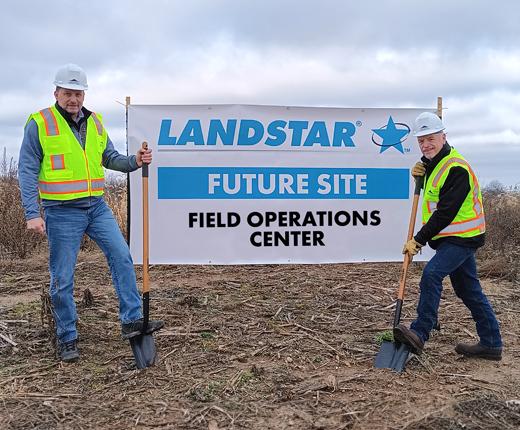 Landstar Breaks Ground on New Facility in Crawfordsville, Indiana